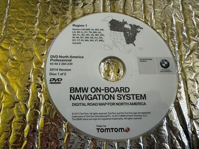 BMW CCC Navigation Map DVD Disc OEM Ver 2014 East Coast Genuine ...