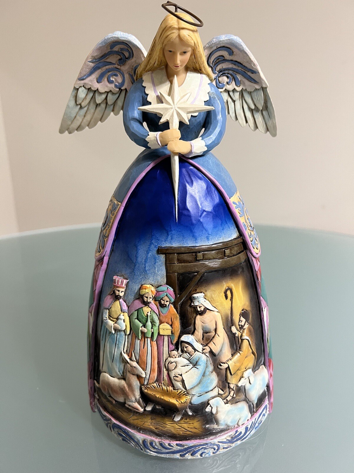 Jim Shore 2005 Heartwood Creek "A Star Shall Guide Us" Angel Figurine w ...