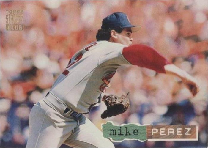1994 Topps Stadium Club - Mike Perez #175 Golden Rainbow for sale ...