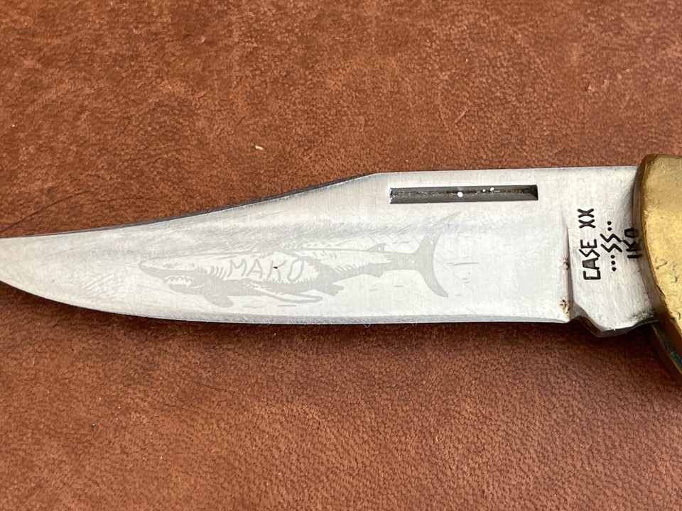 Vintage Case XX SS Lockback 158 Pattern USA Pocket Knife Wood Handles ...