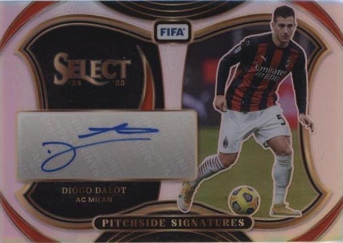 2024-25 Panini Select Fifa - Pitchside Signatures Diogo Dalot #PS-DD ...