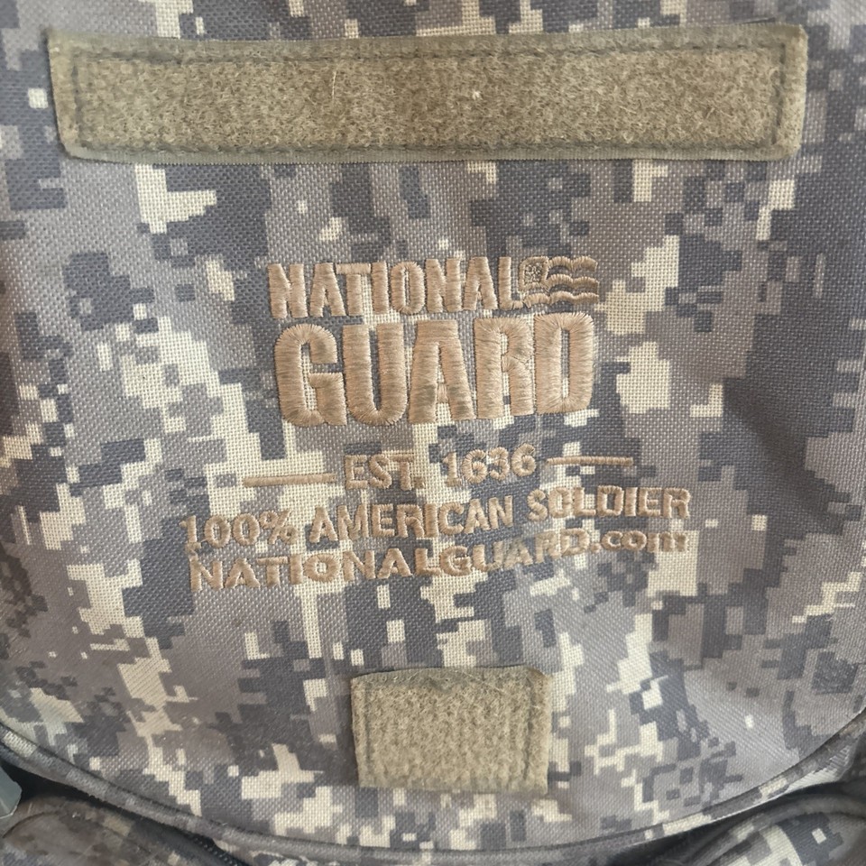 National Guard Digital Camo Backpack Book bag Briefcase Camping Laptop ...