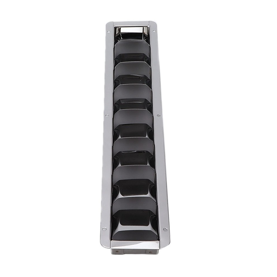Boat Louver Vent,Vent Grille Oblong Stainless Steel 8 Slots Grid Cover ...