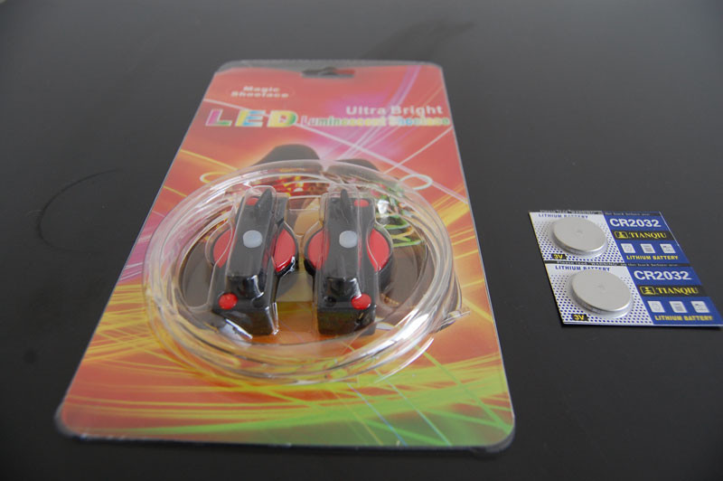 Red LED Lighted Shoe Laces + Extra Batteries- Ships FAST from USA! | eBay