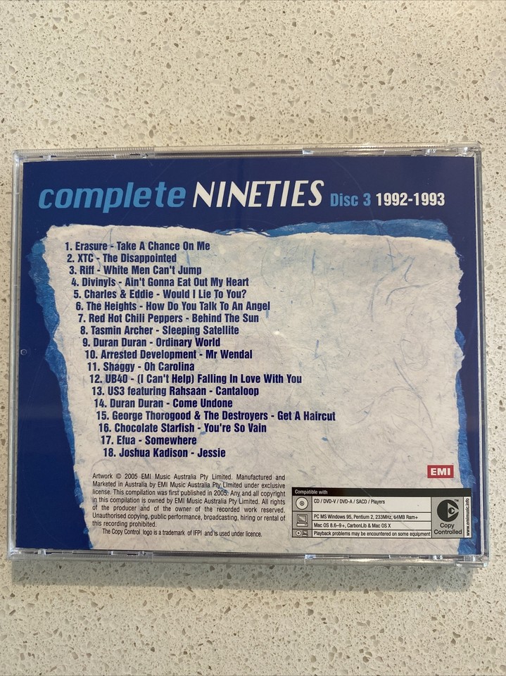 COMPLETE NINETIES - DISC 3 - 1992-1993 - CD - LIKE NEW | eBay