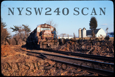 Original Slide Conrail RS11 7610 near Portland , PA coal train 1977 | eBay