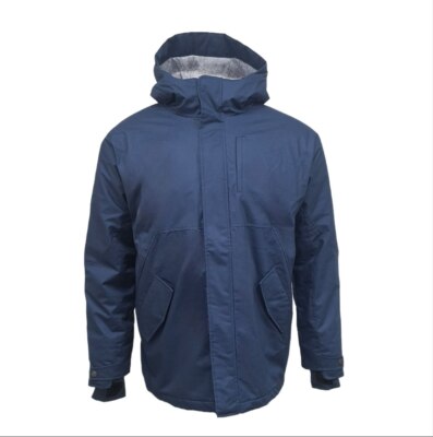 HoodLamb Men's Navy Hemp Short Hooded Parka 420 W19MWJ001 NWT | eBay
