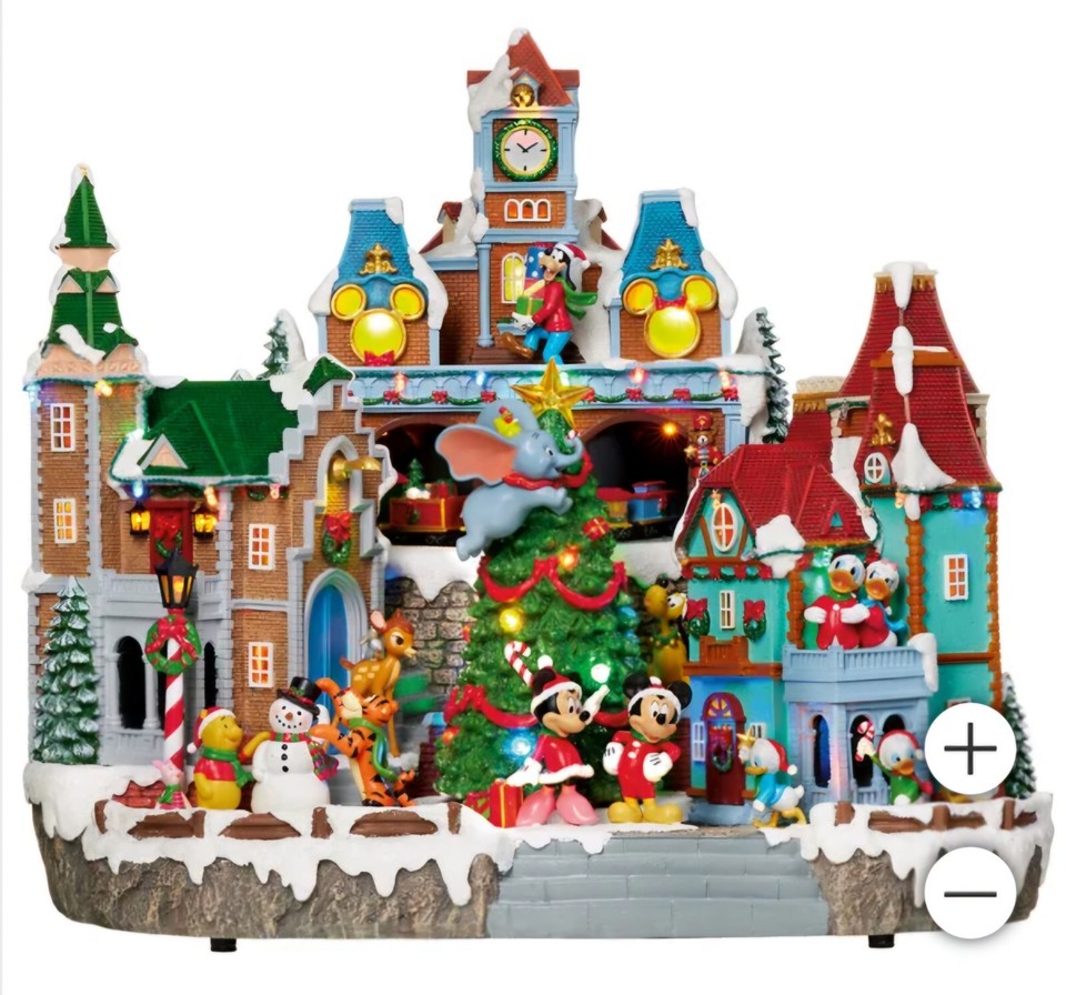 Disney Animated Holiday Village - Lights & Music Christmas Decoration ...