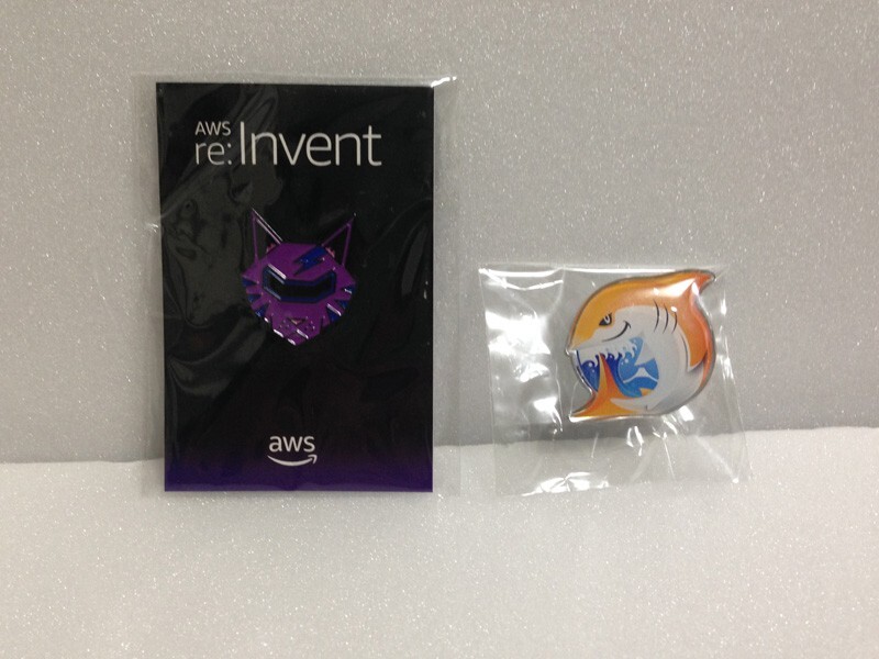 Amazon AWS re:invent pin badge set pins lot free shipping | eBay