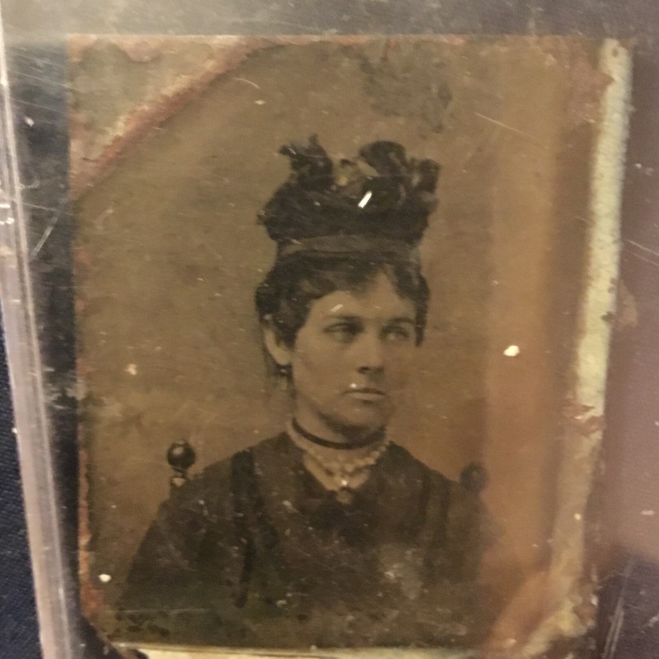 Rare Antique Tintype Of Catherine Devine McCarty Antrim Mother Of Billy ...