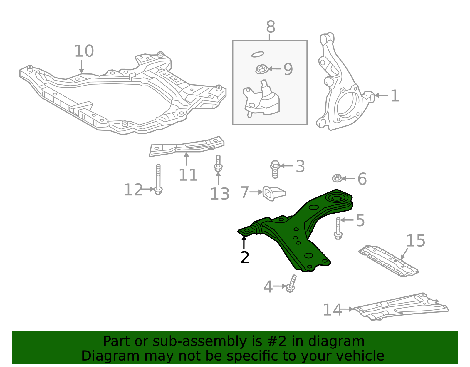 48069-42070 Toyota Arm SUBAssy 4806942070 Genuine OEM Part for sale ...