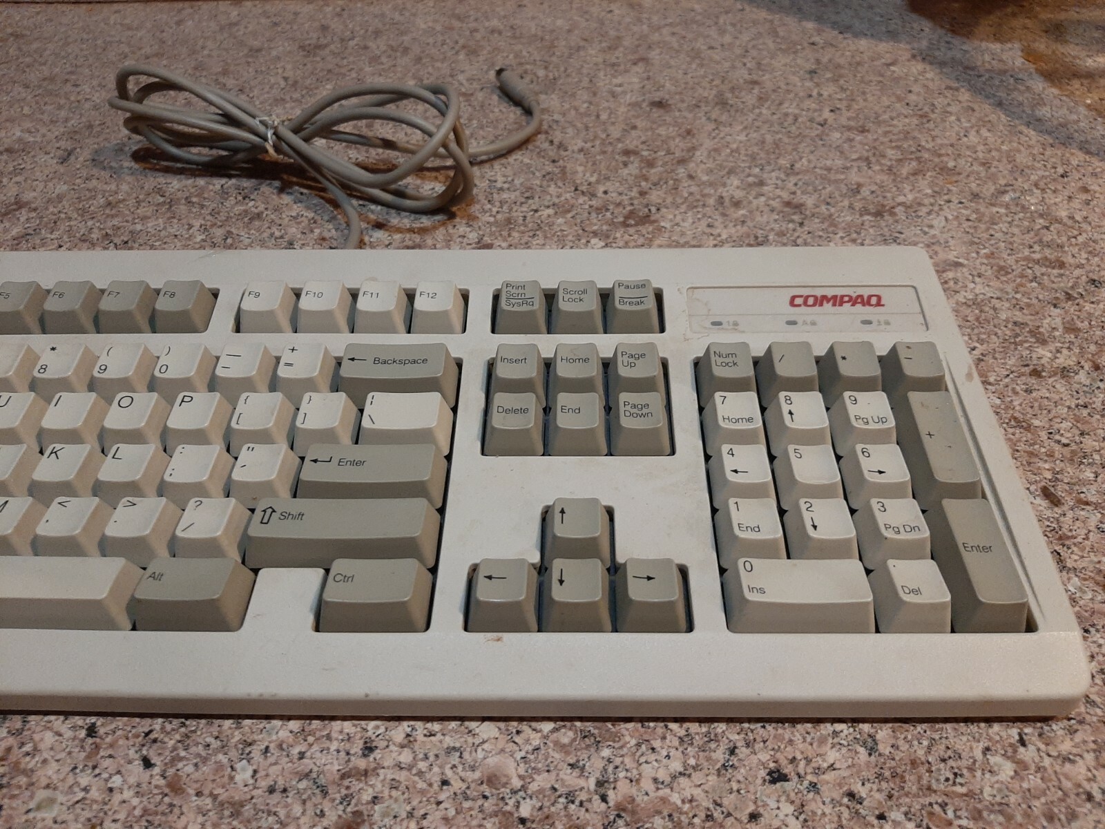 VTG Compaq Computer Keyboard RT101 120663-001 Key Enhanced PS/2 Clicky ...