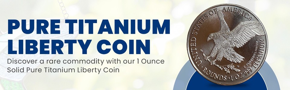 30 - 1 OUNCE OZ 999 Fine SOLID TITANIUM Metal Liberty Coins INGOT ...