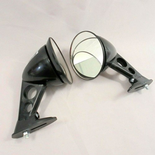 UNIVERSAL FIT Racing Mirrors NEW JDM Style Black Fender Mount Side ...