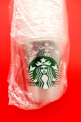 100 New Factory Sealed 3.5 oz STARBUCKS Sample Cups - Clear/ Green logo ...