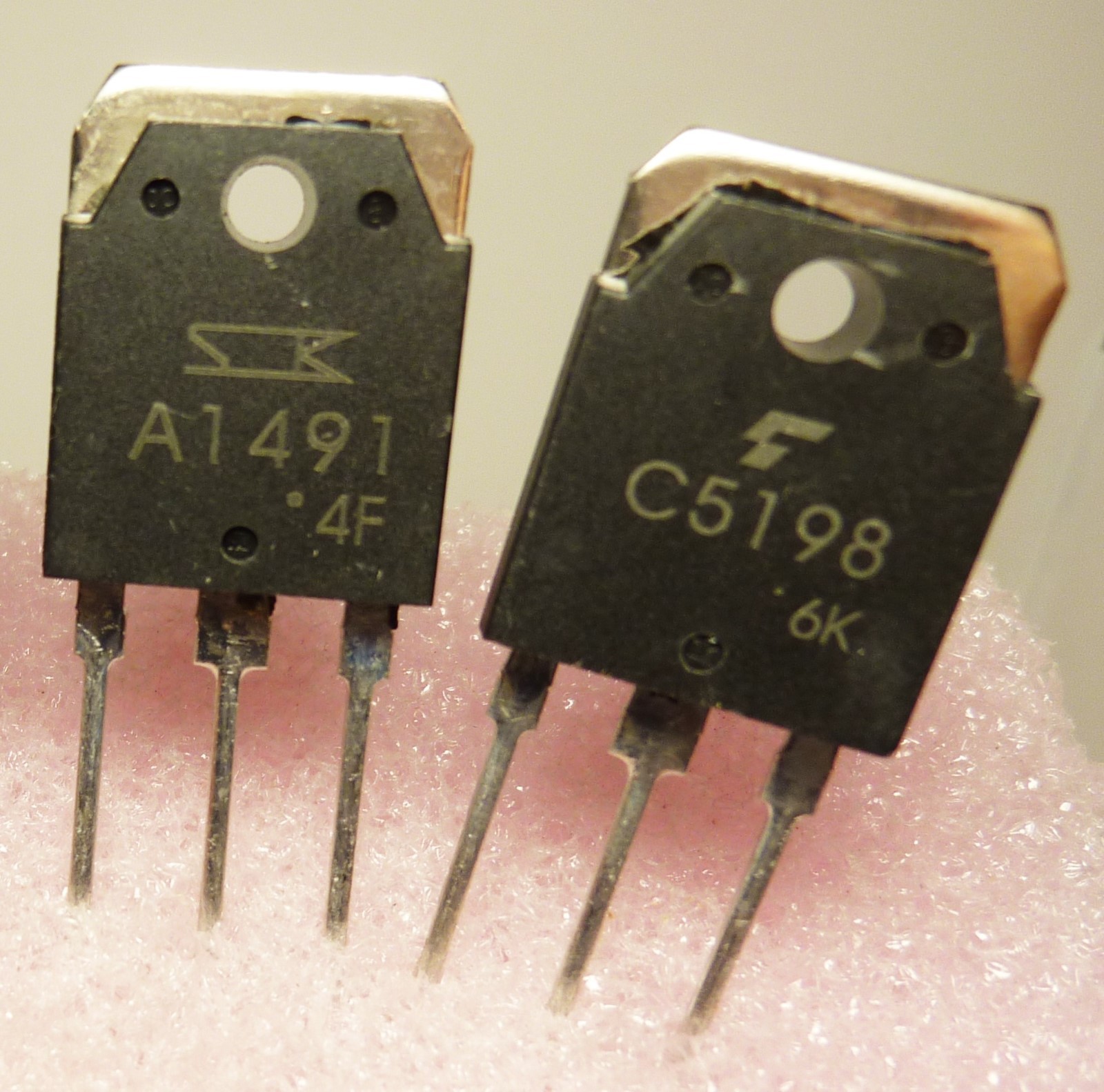 2SC5198 & 2SA1491 / TRANSISTOR / 1 OF EACH = 2 PIECES (QZTY) | eBay