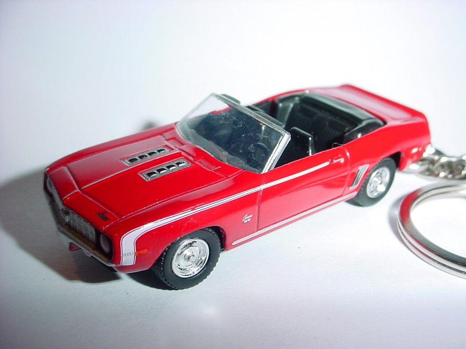 HOT 3D RED CHEVROLET CAMARO SS CUSTOM KEYCHAIN key keyring 69 muscle ...