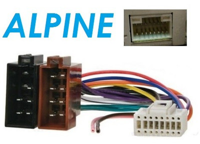 Alpine 16-PIN ISO CAR STEREO AUDIO WIRE CONNECTOR Adapter (Black) | eBay