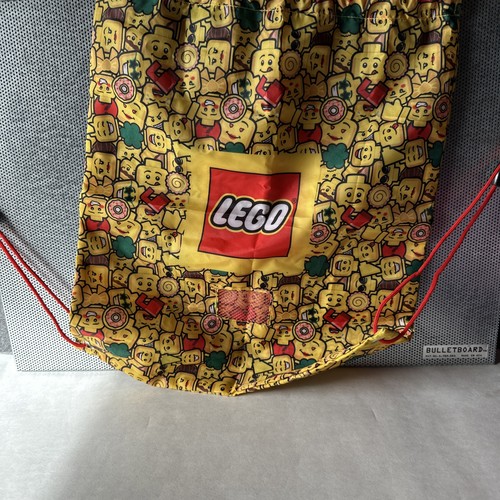 Lego Drawstring Bag Storage Carrying Bag Backpack Legos Yellow Red 16-1 ...