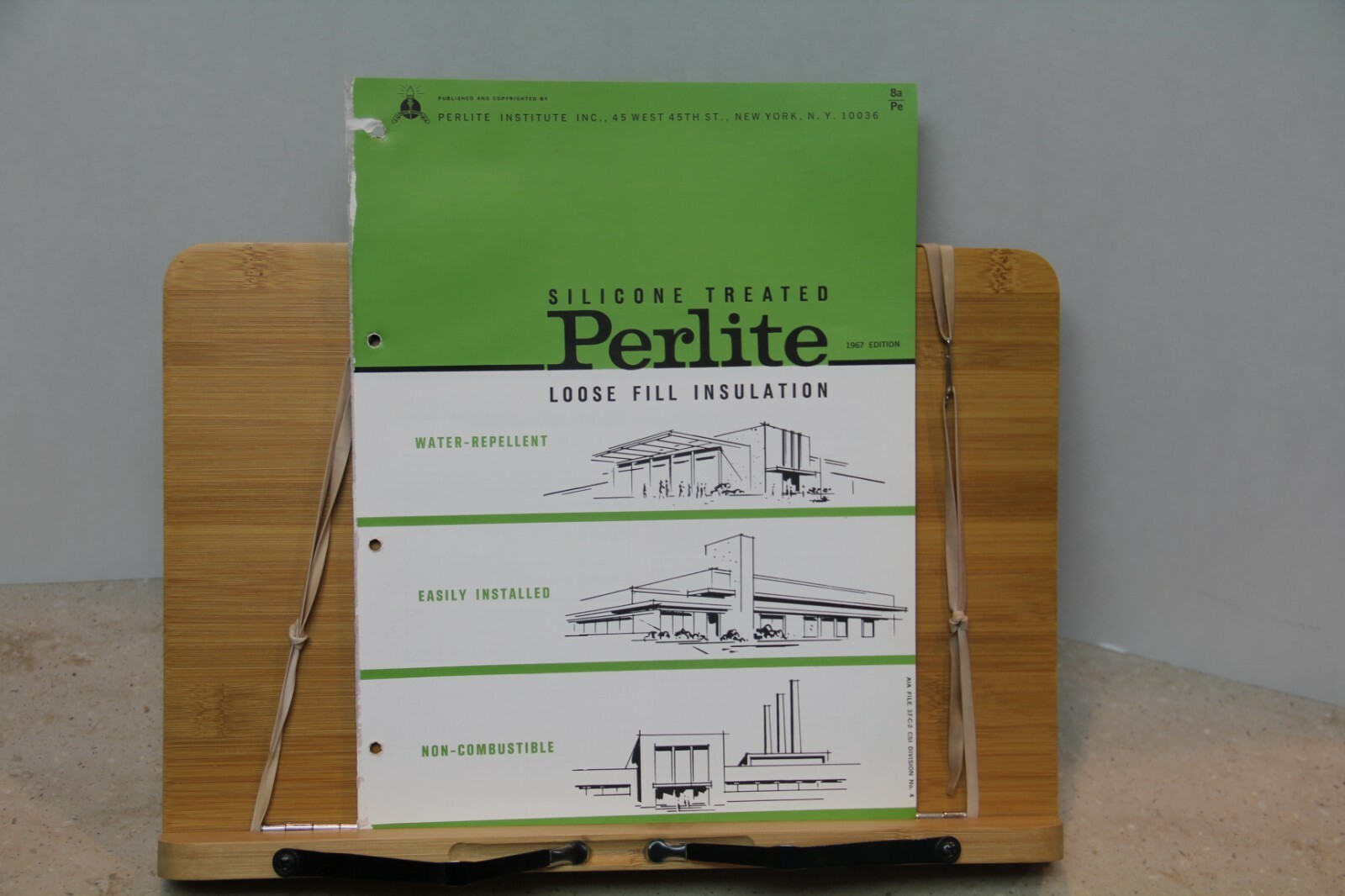 Perlite Institute Inc NY Perleite insulation 4pg 1966 brochure MCM ...