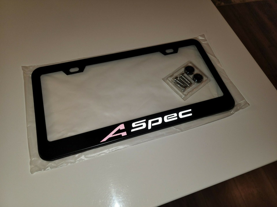 Reflective Acura A Spec Premium Stainless Steel License Plate Frame TLX ...