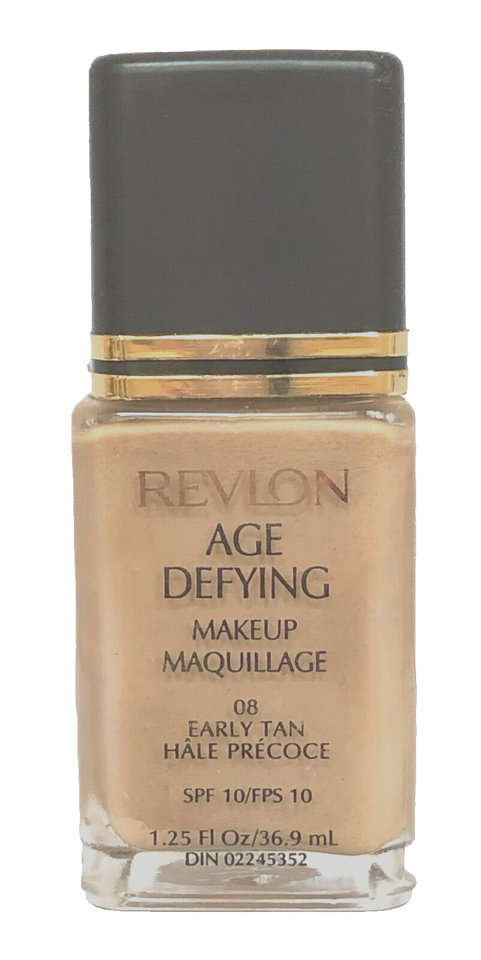 Revlon Age Defying Makeup #08 EARLY TAN 1.25 0z, SPF 10 ~ (Discontinued ...