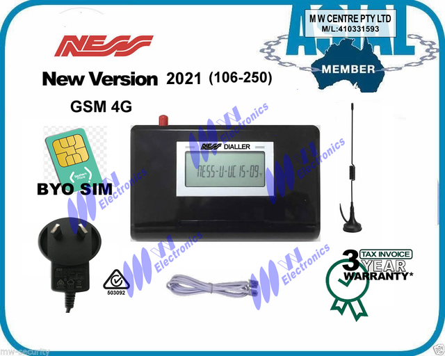 Ness 106-250NS 3G/4G Dialler - Black for sale online | eBay