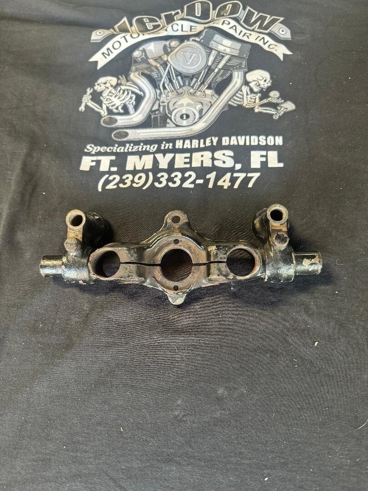 harley davidson triple tree 1948 springer/used with 1949 handlebars ...