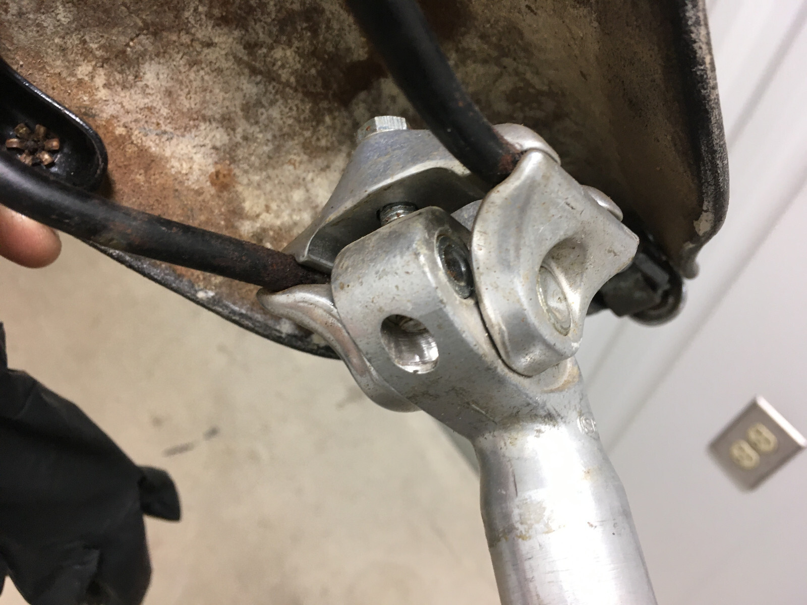 SR SEAT POST + CLAMP Custom Melt Forging 27.0 6 in 15mm saddle Bicycle ...