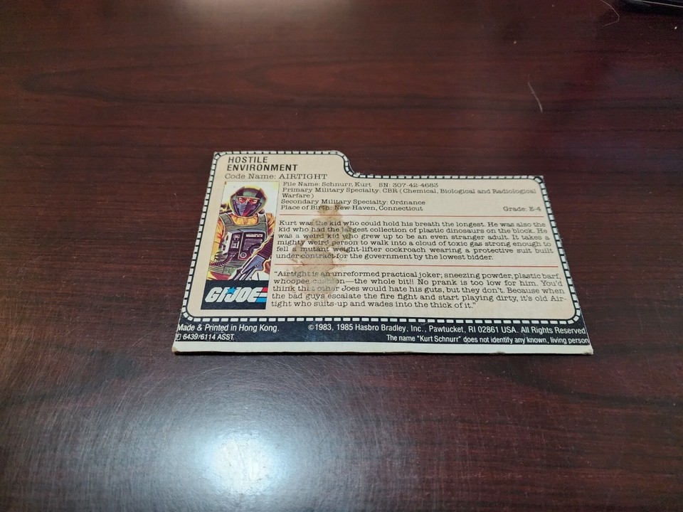 Vintage GI Joe File Cards, You pick, finish Your Collection! | eBay