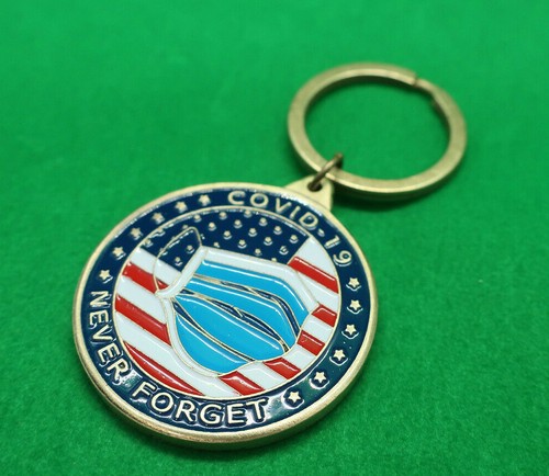 Pandemic challenge coin Keychain 2020 19cov19virus coron stocking ...