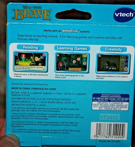 VTECH DSNEY BRAVE INNOTAB LEARN APP TBLT AGE4-7 YRS PRICE DROP FAST ...