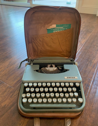 Vintage Teal Empire Portable Typewriter | eBay