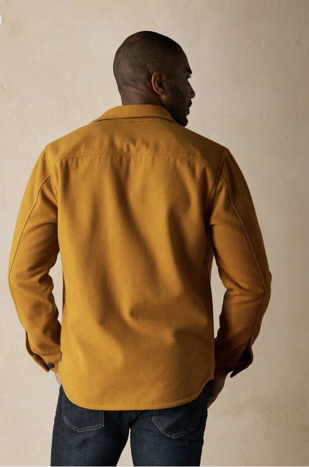 The Normal Brand -Men's Brightside Flannel Jacket. Color: Gold. Size ...