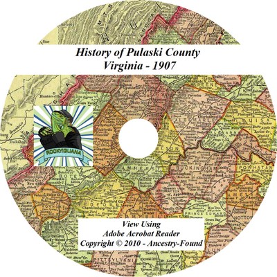 1907 History & Genealogy PULASKI County Virginia VA | eBay