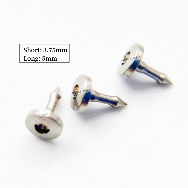 10Pcs Dental GBR Solid Screw Tack Pins Titanium Membrane Fixation Pin ...