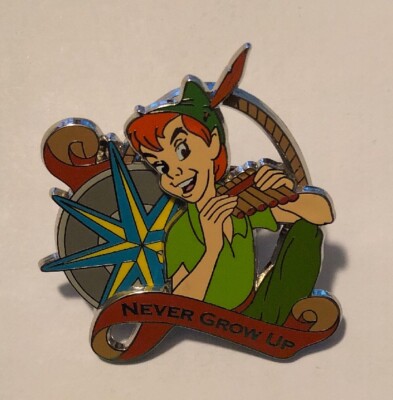 Disney Peter Pan With A Compass Never Grow Up Banner 3D Lanyard Trading ...