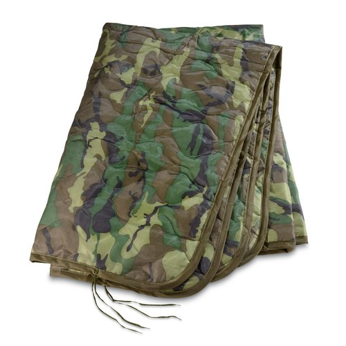 USGI Military Wet Weather Poncho Liner / Woobie Woodland Camo | eBay
