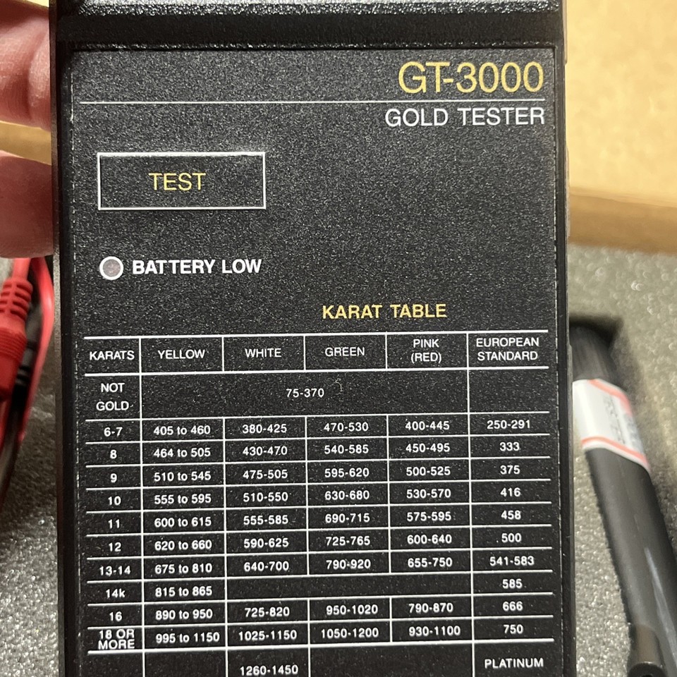 Electronic Gold Tester GT-3000 Precious Metal Testing Kit | eBay