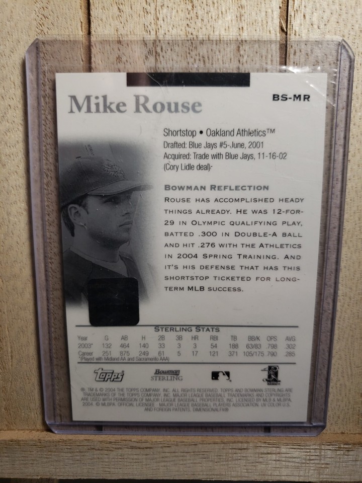 2004 Bowman Sterling Mike Rouse BS-MR | eBay