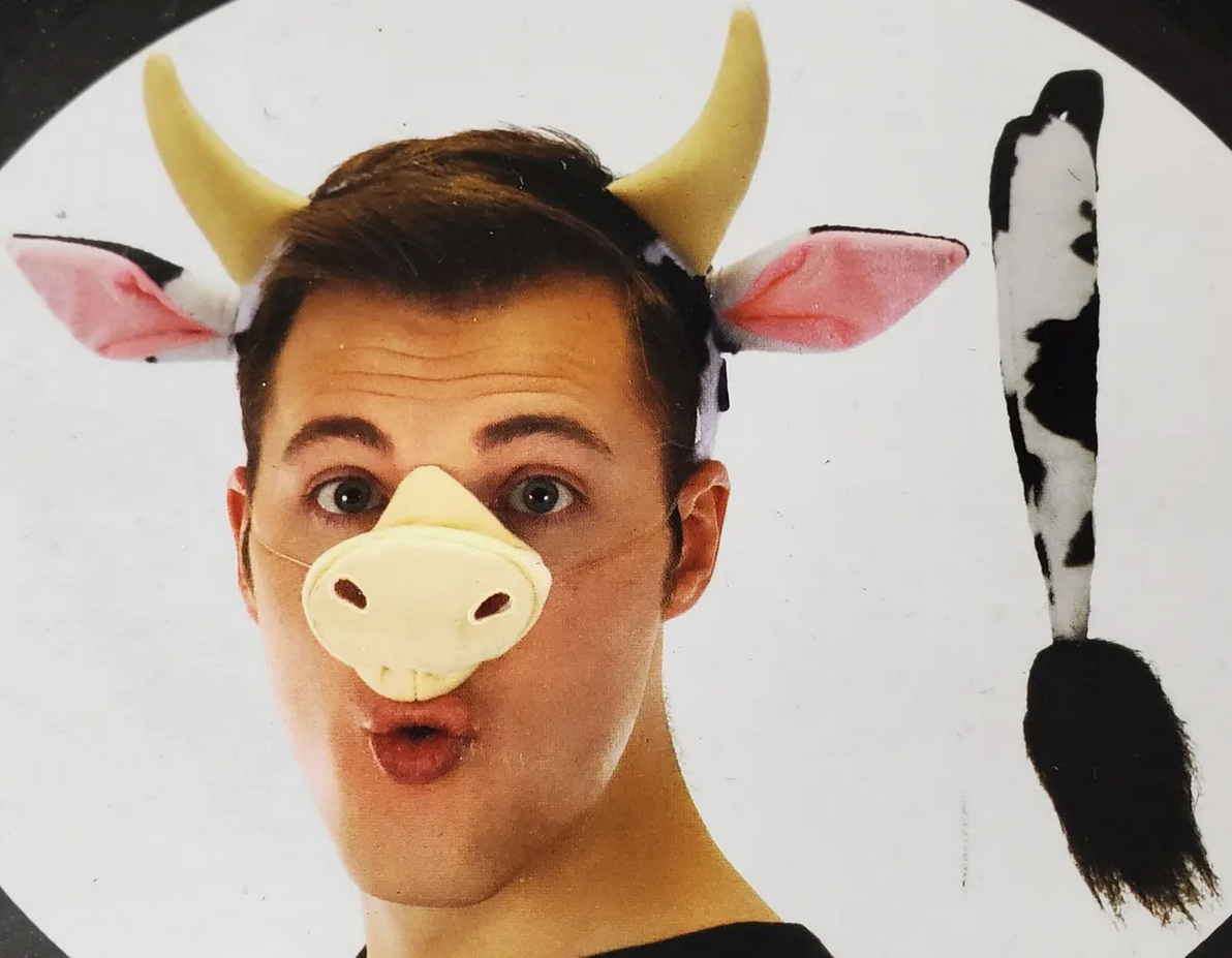 Elope Cow Kit Halloween Accessories 3 pc Head Peice (ears & horns ...