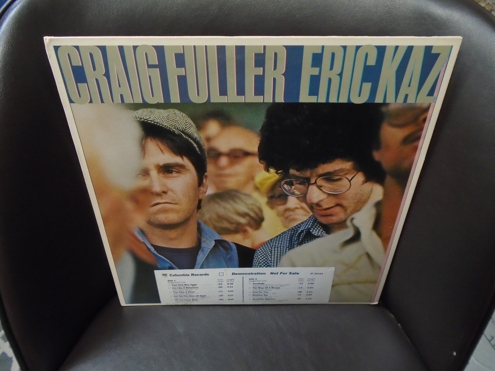 Craig Fuller Eric Kaz s/t self-titled LP Columbia WLP 1978 VG+ ...