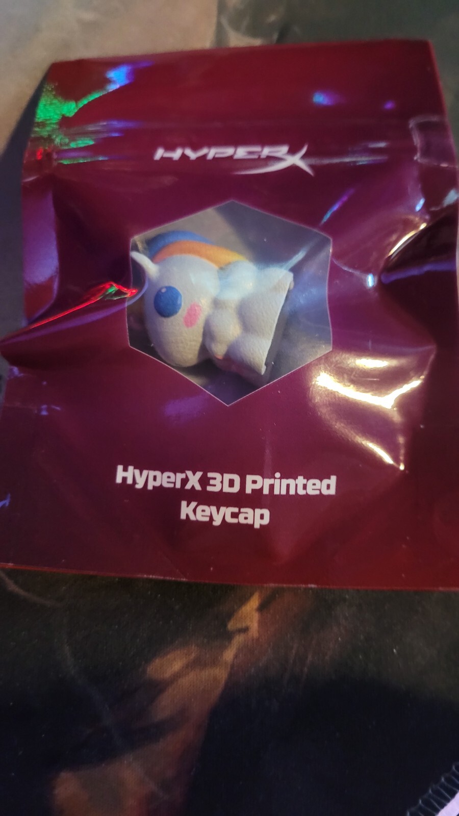 3D Printed HyperX 'HX3D' Unicorn Keycap [UNRELEASED][BRAND NEW][PRE ...