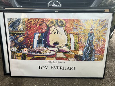 Tom Everhart “The Last Supper” 40x28” Snoopy pop art print | eBay