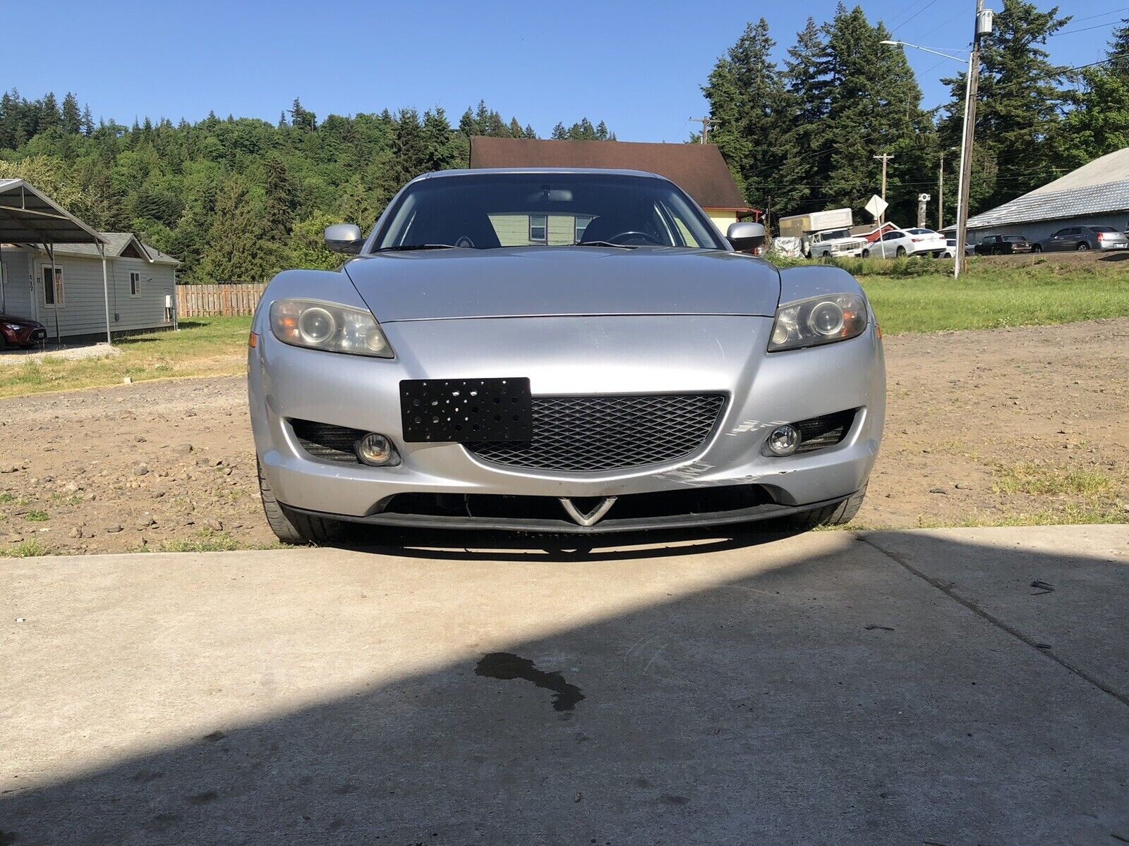 Front Bumper Tow Hook License Plate Mount Bracket For Mazda RX8 RX-8 ...