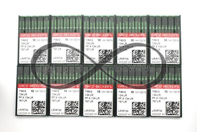 Groz-Beckert Leather Point Industrial Sewing Machine Needles 134LR Size ...