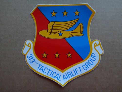 USAF 313th TACTICAL AIRLIFT GROUP Sticker Decal *Never Used* | eBay