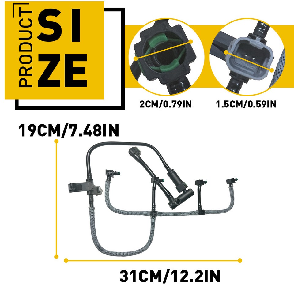 For Ford Transit Connect 1.8 Tdci Diesel Leak Off Fuel Pipe With Sensor ...