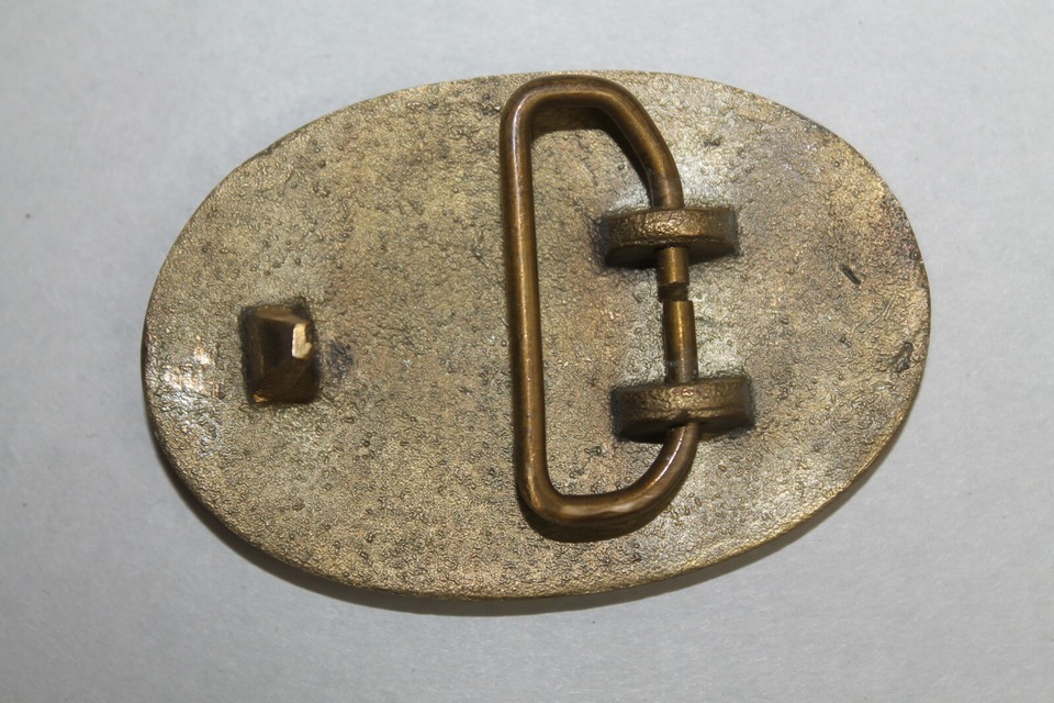 Antique Style Military Civil War Confederate CSA Belt Buckle Oval SOLID ...