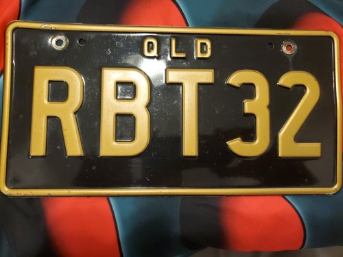 queensland number plates Qld Skyline R32 Ppq Black Gold | eBay Australia